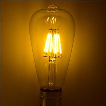 YHLAMP E27 Industrial Style Bulb ST64 4W 2700k LED Bulb Edison home ...