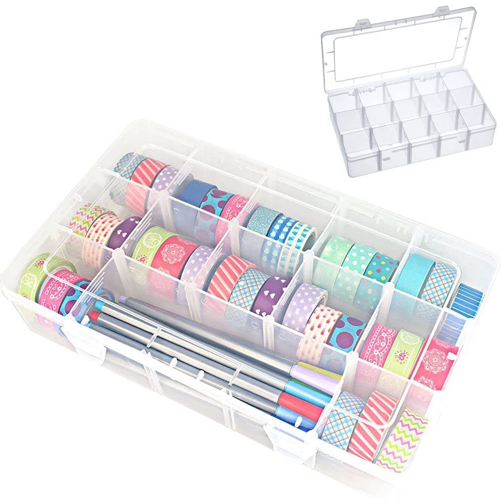 Washi Tape Box Organizer Storage Masking Tape Desktop Tape Diy Sticker ...
