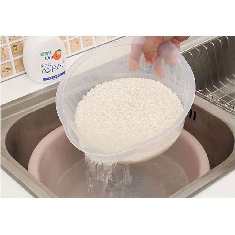 Japanese rice racks design holes at the bottom to help drain water when ...