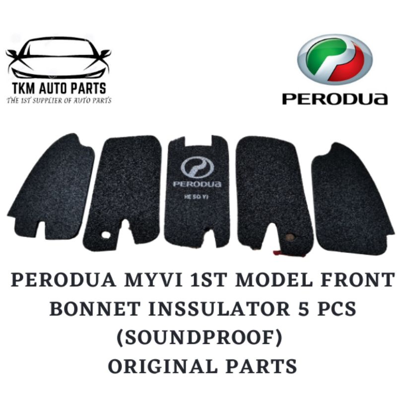 PERODUA MYVI 1ST MODEL ENGINE INSSULATOR SOUNDPROOF 5 PCS | Shopee ...
