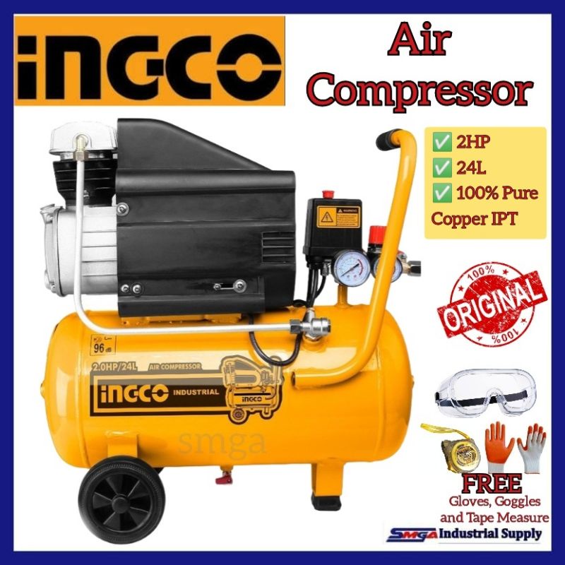 Ingco Air Compressor AC20248P 2HP | Shopee Philippines