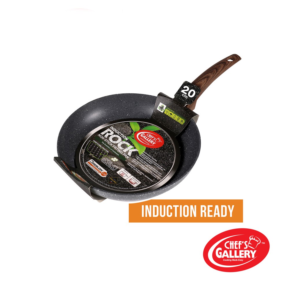Chef's Gallery Induction Rock Frying Pan 20cm | Shopee Philippines
