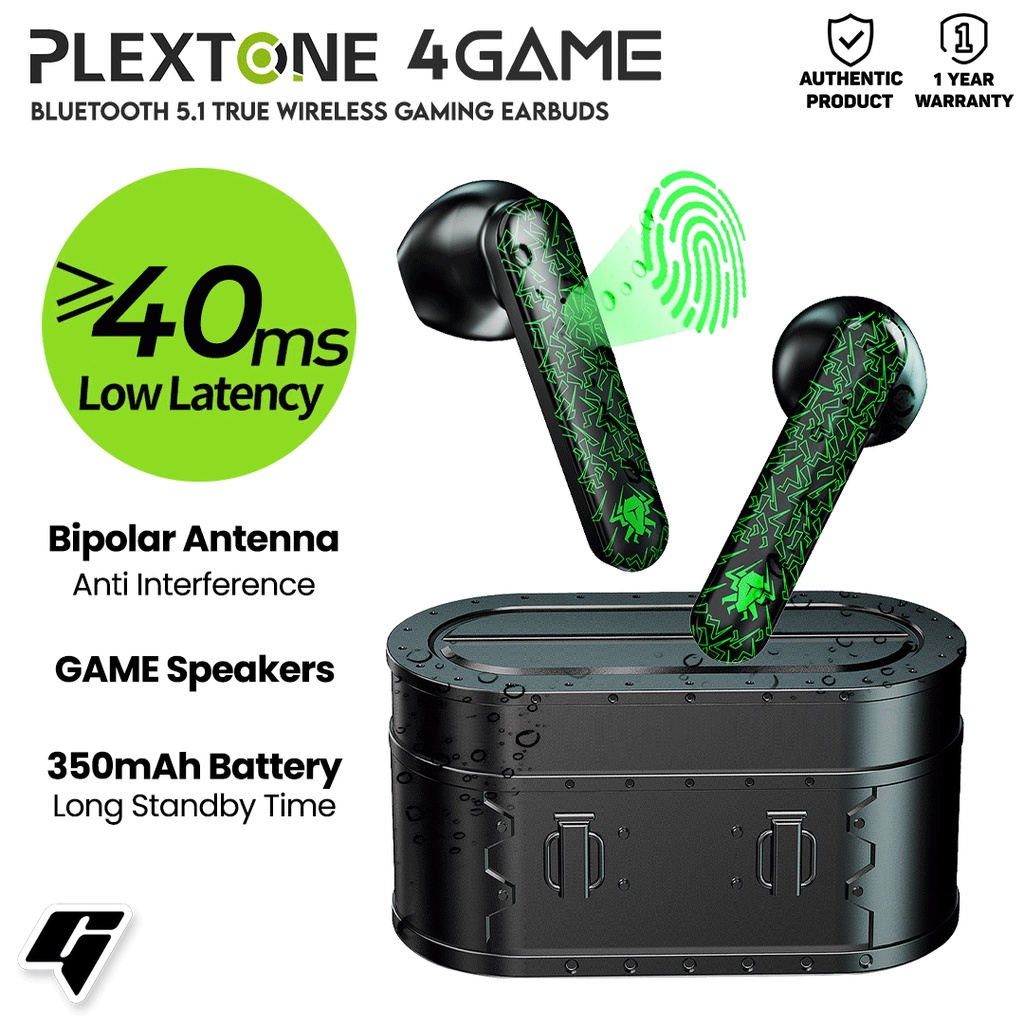 CODPlextone 4Game TWS True Wireless Gaming 40ms Ultra-Low Latency ...