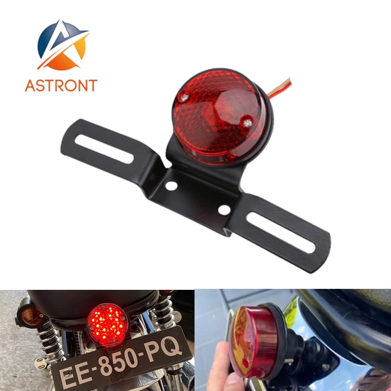 Universal Motorcycle Retro Tail Light Brake Light Bracket Mount for ...