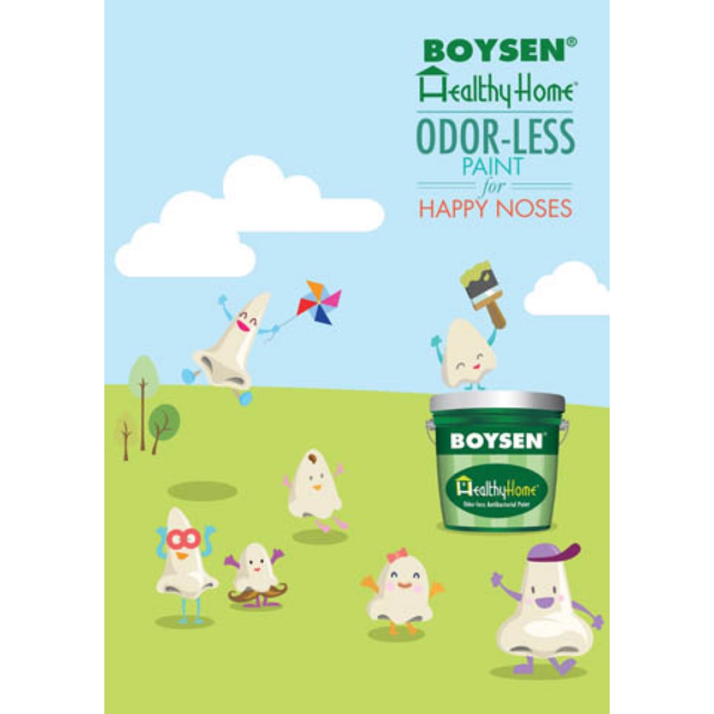 Boysen Healthy Home Odorless Antibacterial Latex Paint 4 Liter (Gallon ...