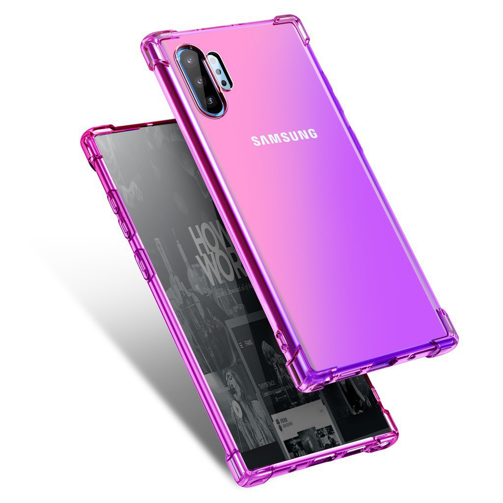 Samsung Galaxy Note 10 10+ Pro Plus Gradient Double Color Case Clear ...