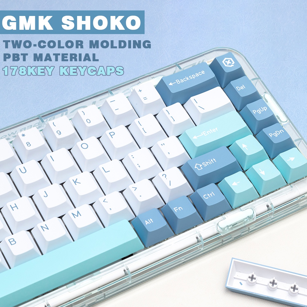 NEW GMK SHOKO Keycaps PBT Cherry Profile 178Key Compatible With Alice ...