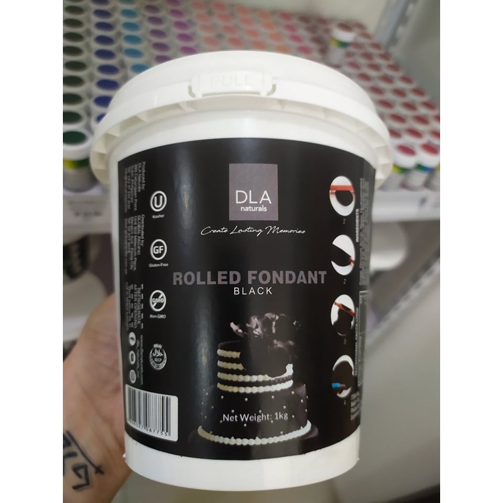 DLA Black Fondant (1kg) | Shopee Philippines