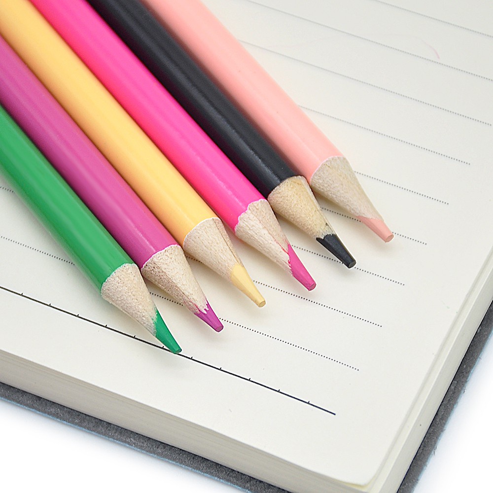 Qipin 3/12-pc-set Students Colorful Drawing Pencil Hand-painted ...