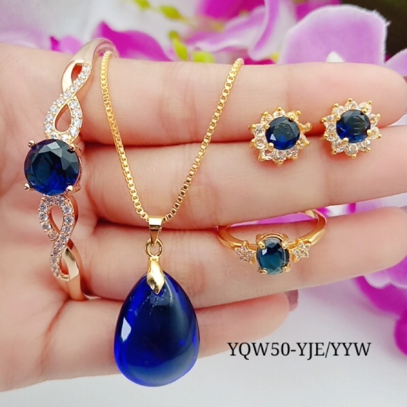 Star+ imported gold plated women's jewelry set | Shopee Philippines