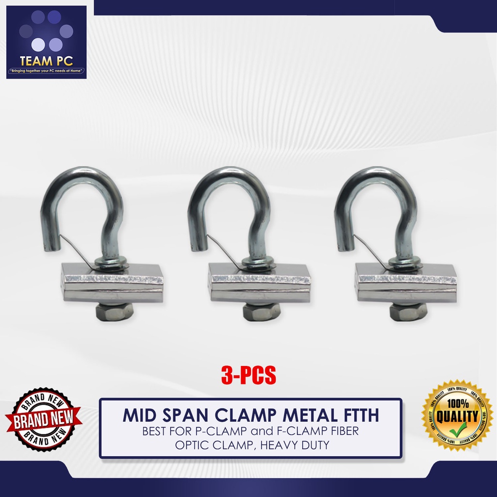 MID SPAN CLAMP METAL FTTH, BEST FOR P-CLAMP and F-CLAMP FIBER OPTIC CLAMP, HEAVY DUTY | Shopee ...