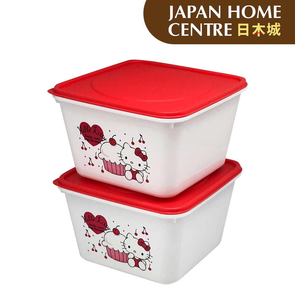 Hello Kitty Food Container Set (2pcs) 850ml [Japan Home] | Shopee ...