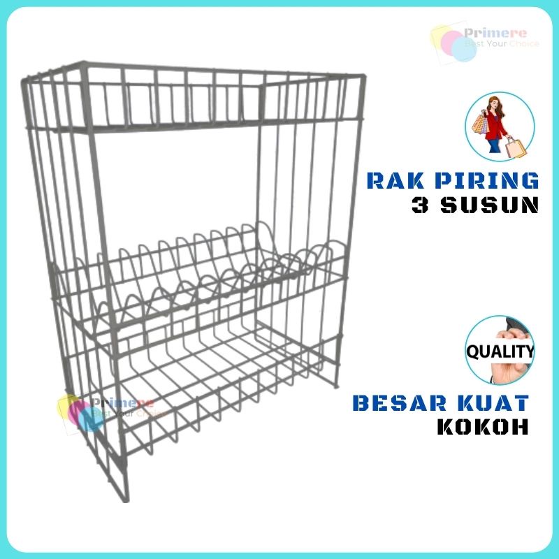 ( Rpk 03 ) PREMIUM IRON PLATE RACK - 3 STACKING IRON PLATE RACK ...