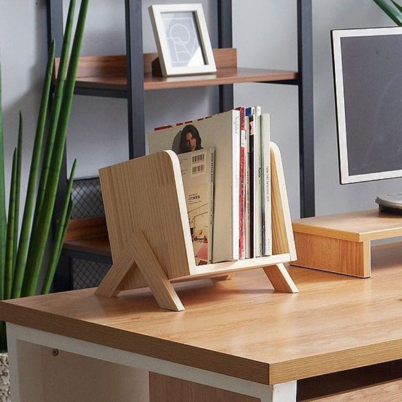 Wooden Bookstand Modern Nordic Multipurpose | Shopee Philippines
