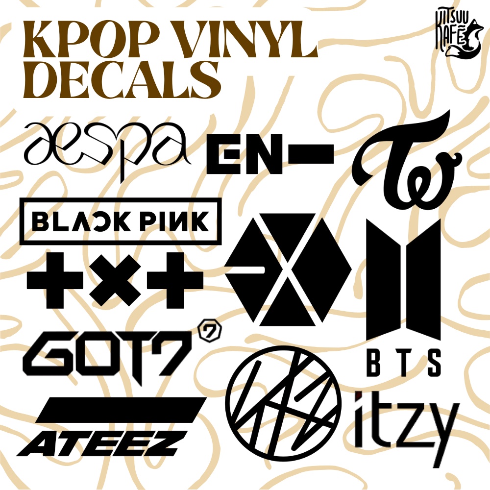 Kpop Logo Aquaflask Vinyl Hydroflask Sticker | Shopee Philippines