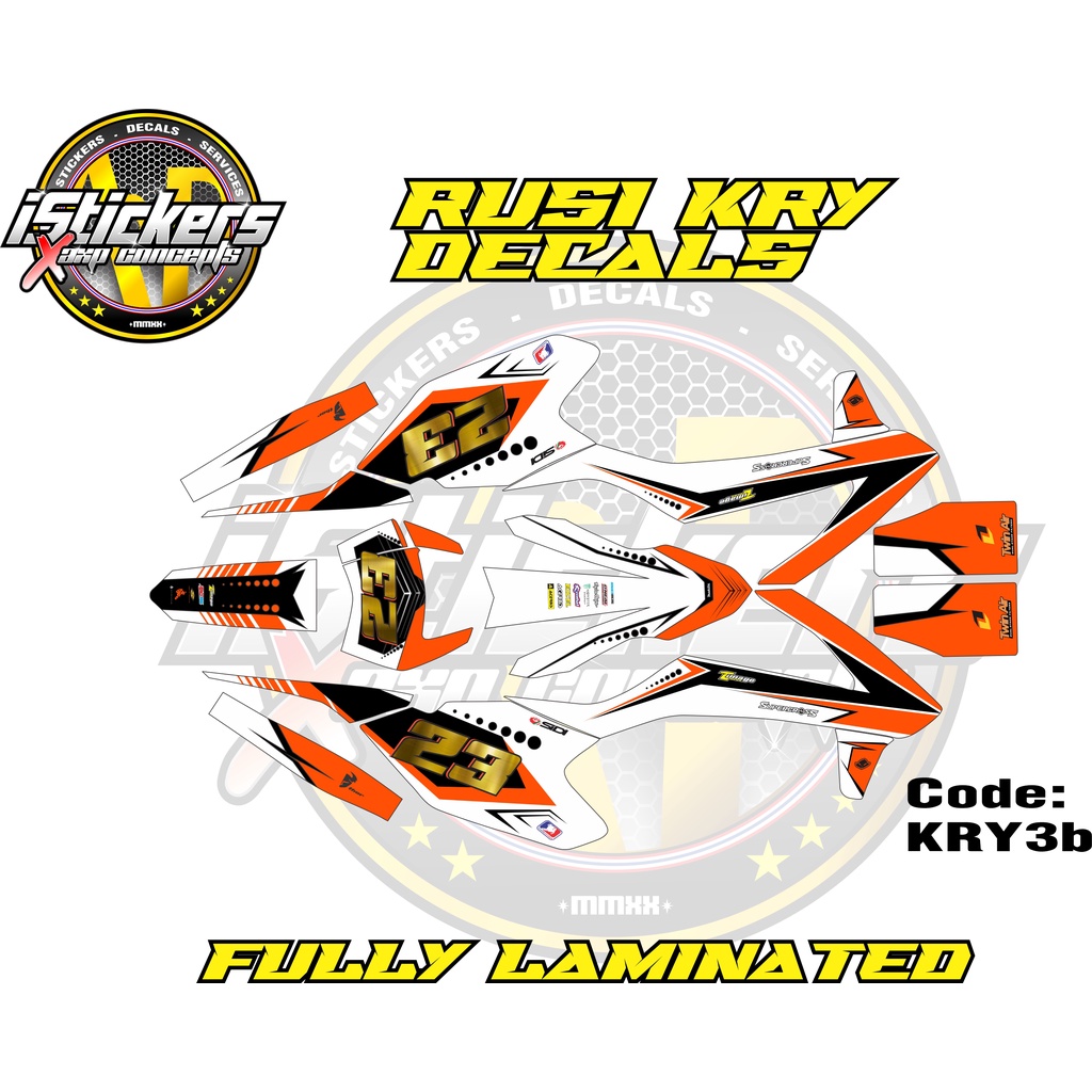 Rusi KRY 150/200 Full Decals Laminated KRY03 | Shopee Philippines