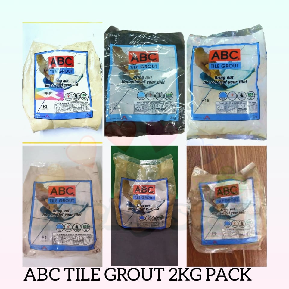 ABC Tile Grout 2kg/pack (Available in different colors) | Shopee ...