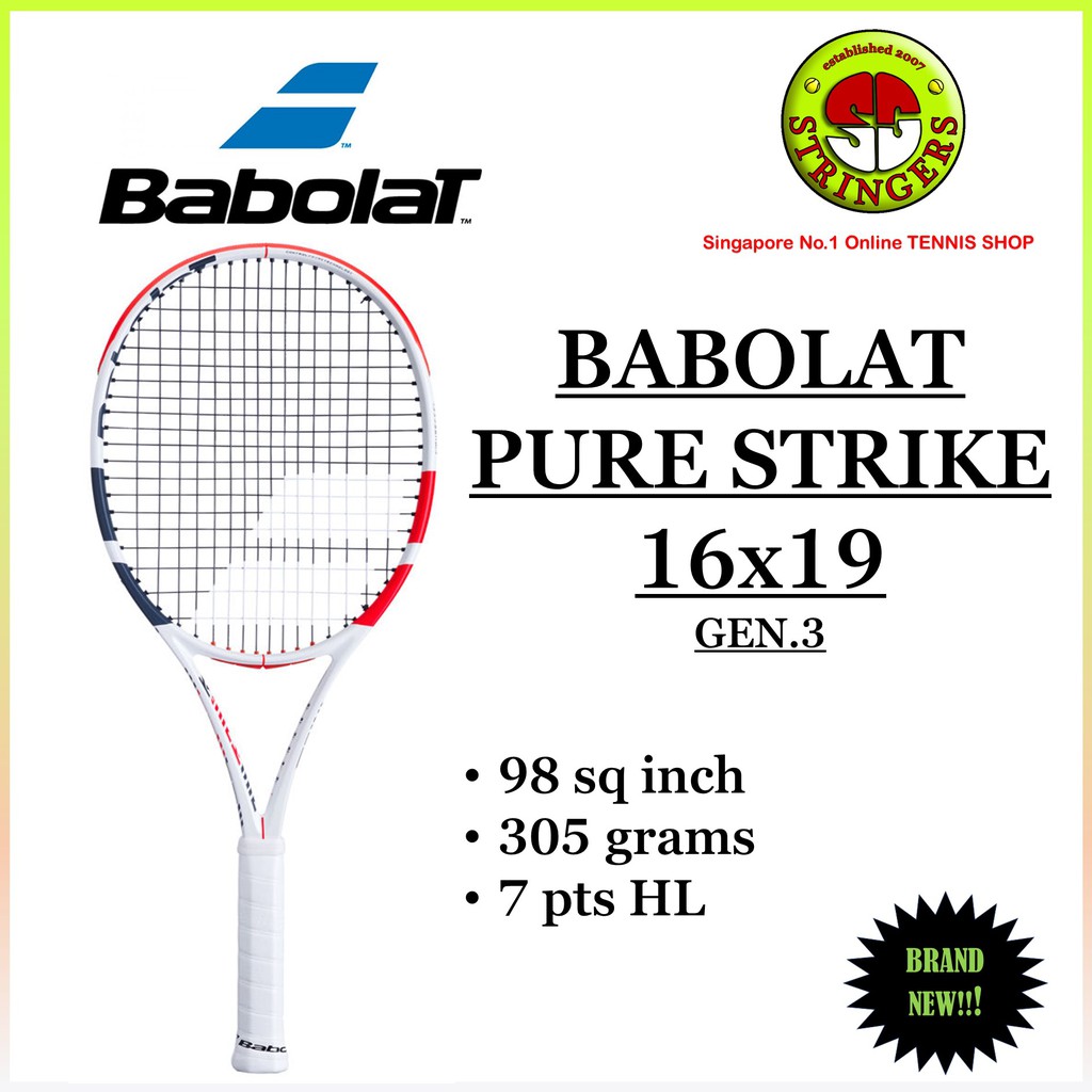 Babolat Pure Strike 98 16x19 Gen 3 Tennis Rackets | Shopee Philippines