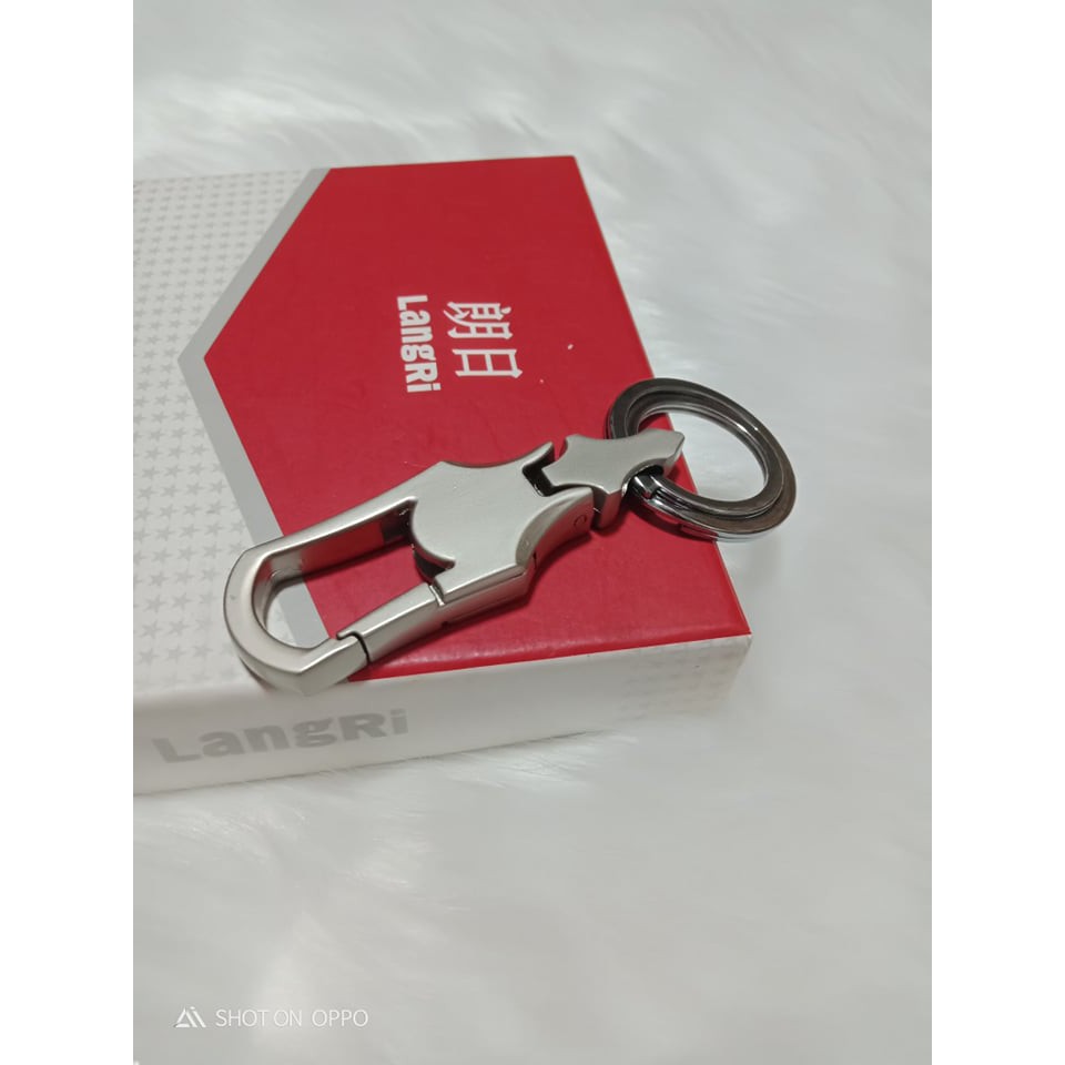 Keychain Classy Design with Double Ring (Silver) | Shopee Philippines