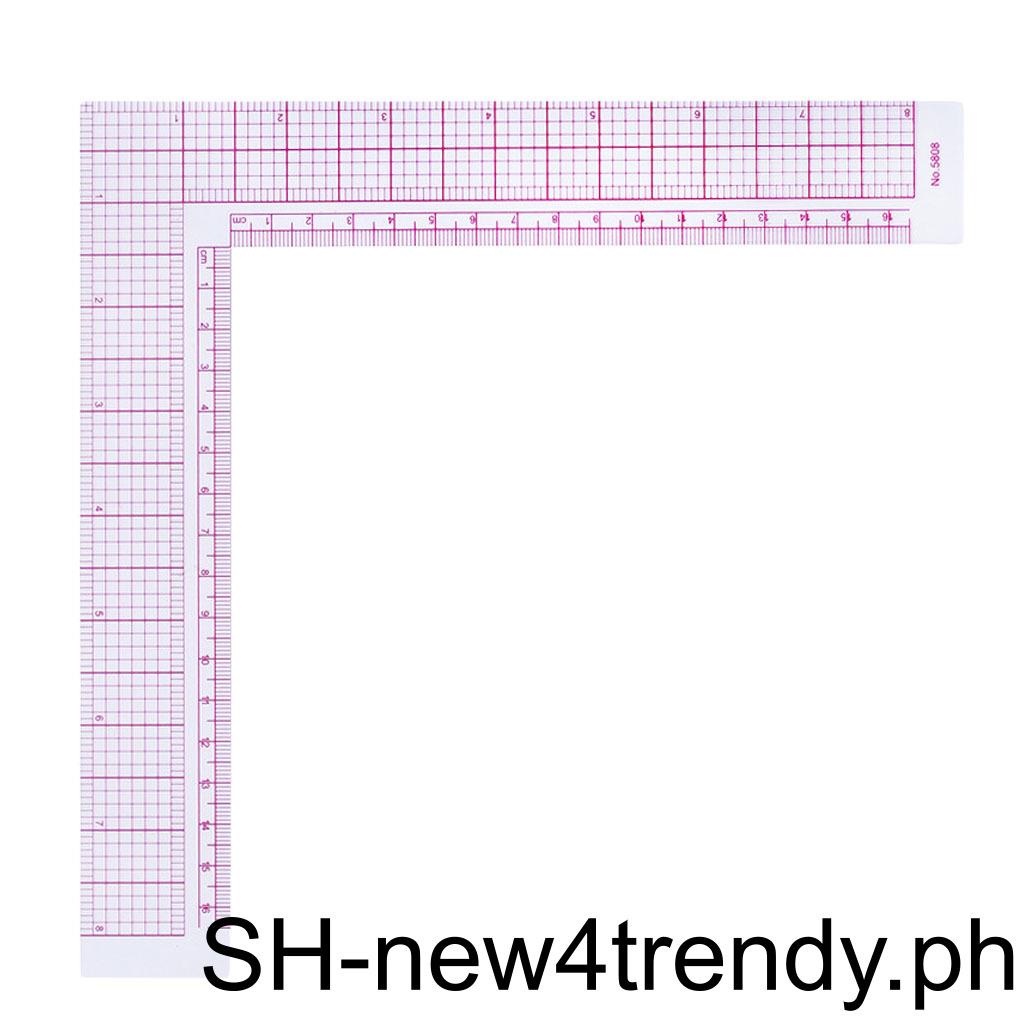 L-square Ruler with Scale Clothes Sewing Measuring DIY Crafts Tools ...