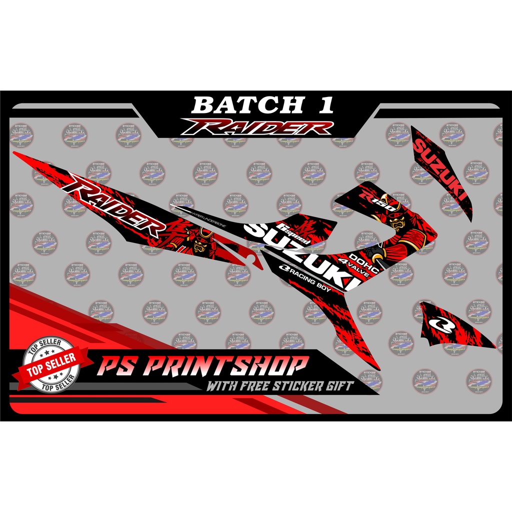 Raider r150 carb suzuki Reborn sticker decals Batch 1 | Shopee Philippines