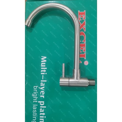 Excel 8183 high quality stainless gooseneck faucet 304 wall type ...