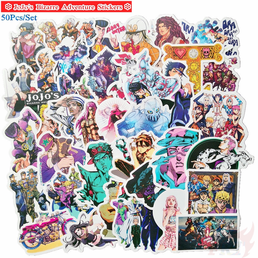 JoJo's Bizarre Adventure - Series 01 Stickers 50Pcs/Set Anime Fashion ...