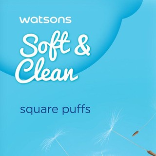 WATSONS Soft and Clean Square Puffs 150+60pcs | Shopee Philippines