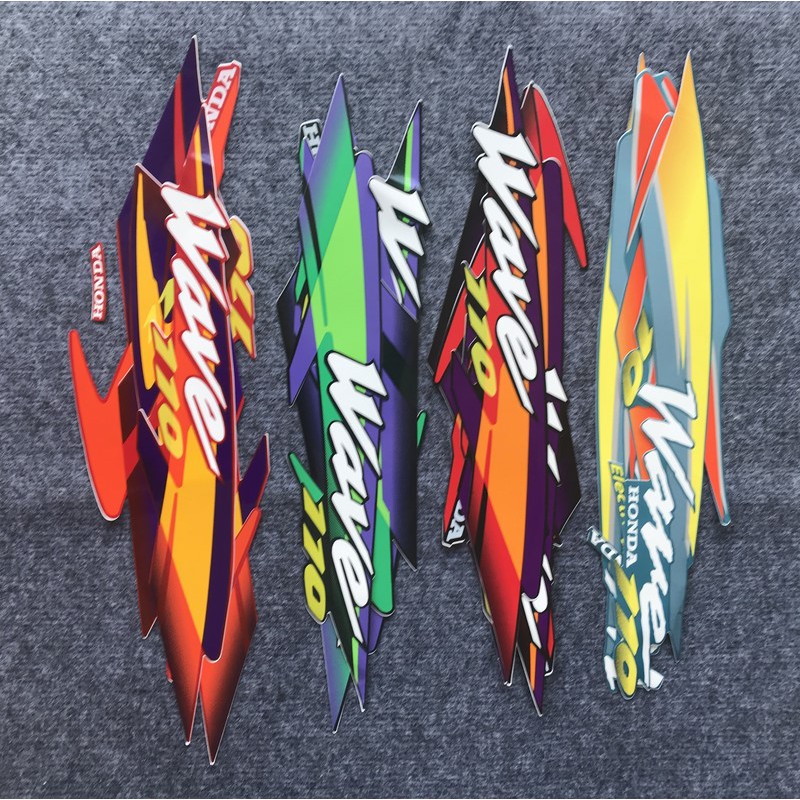 Full SET OF 3-LAYER CAR STICKERS WAVE THAI, WAVE 110, 3-LAYER SURE ...