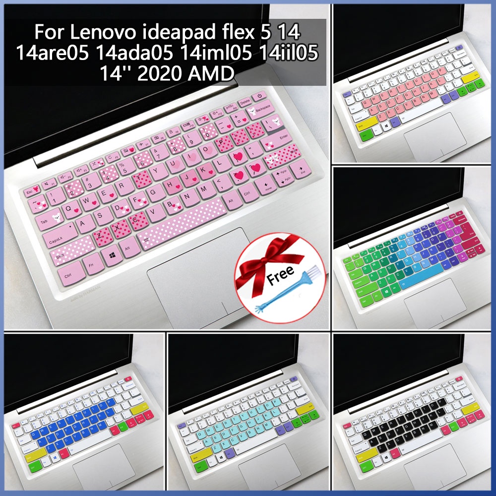 With Brush Silicone Notebook Keyboard Cover SKIN Protector for Lenovo ...
