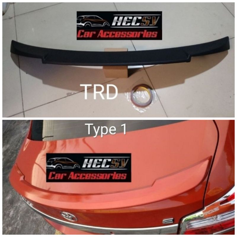 2014-2018 Vios Ducktail Spoiler Superman Duck Tail 2015 2016 2017 ...