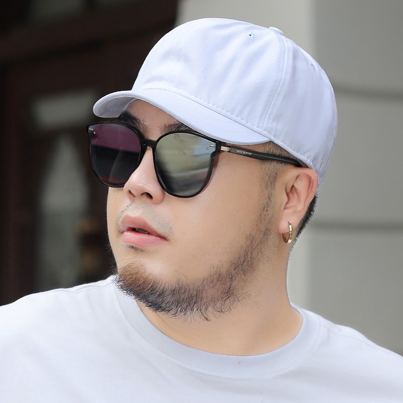 Big head hat short eaves short along the big size cap men's big face ...