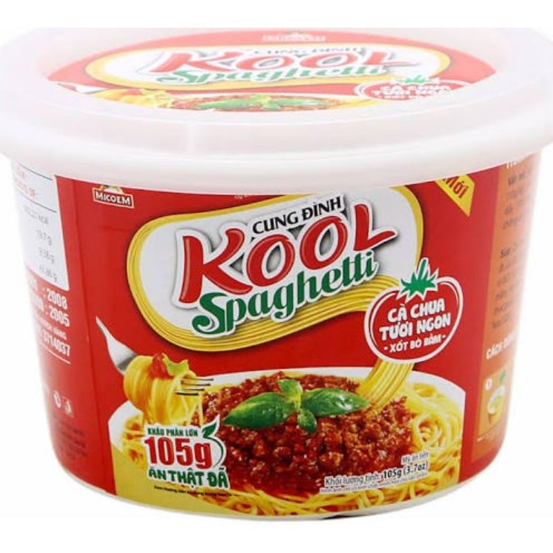 Combo of 6 bowls of Kool Spaghetti Mixed Noodles with Royal Beef Flavor ...