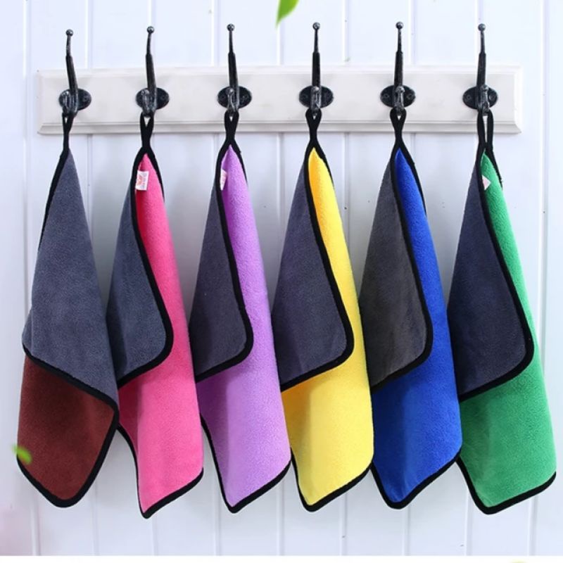 New Reversible Microfiber Kitchen Ref/Car Cleaning Towel Ref Towel # ...