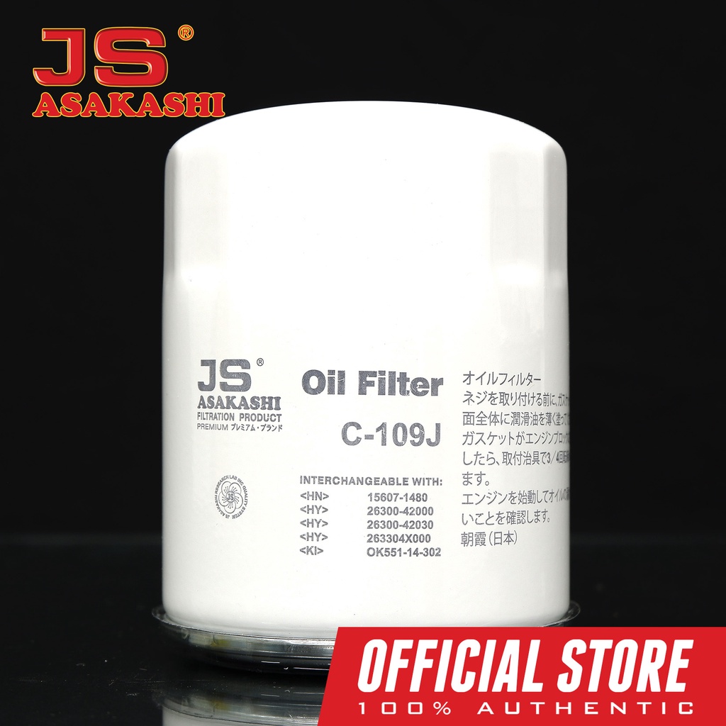 JS Oil Filter C109J for Hyundai Grand Starex 2008-, Kia Carnival 2.9 ...