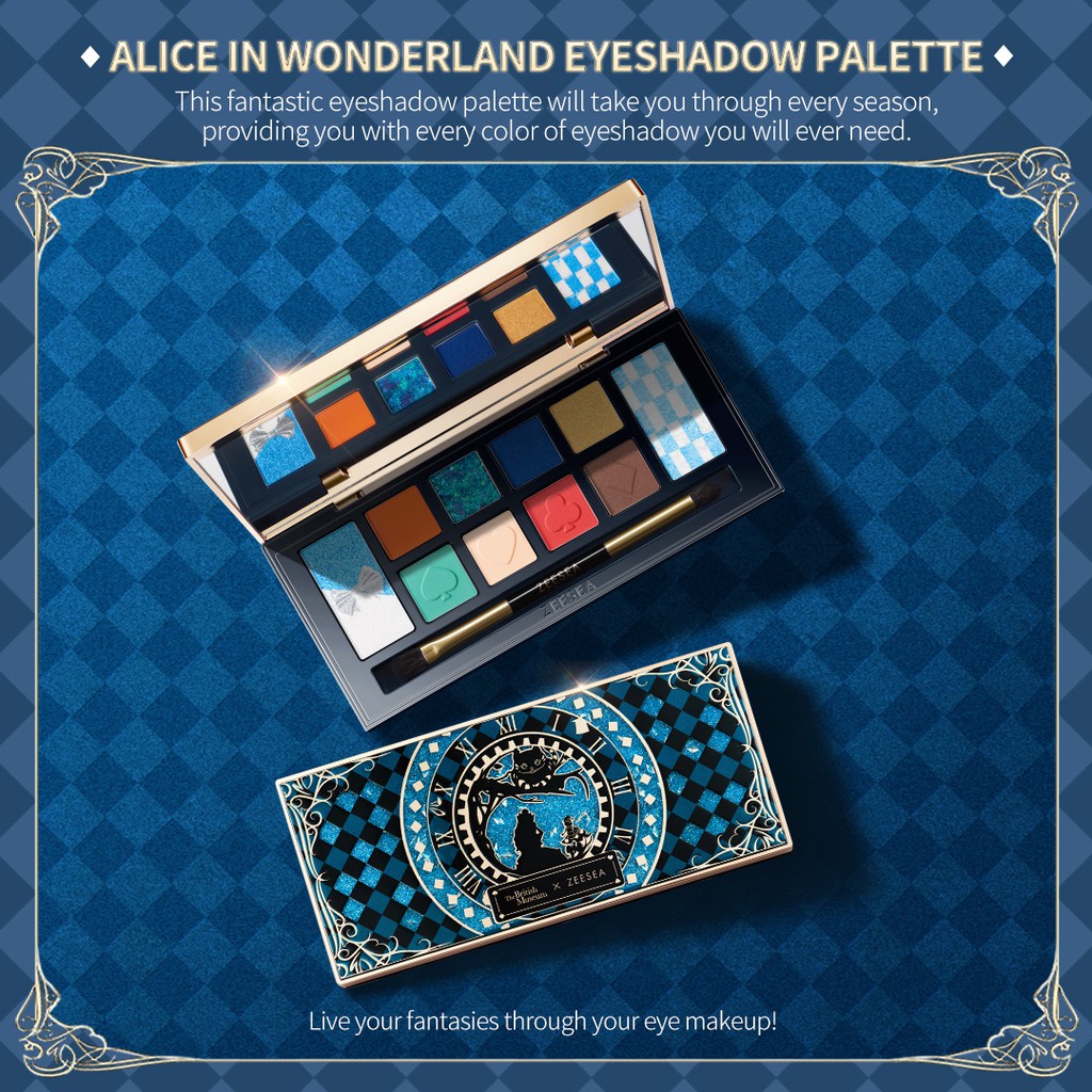 ZEESEA British Museum Alice In Wonderland Dream Quicksand 12 Color Eyeshadow Palette Matte Pearl ...