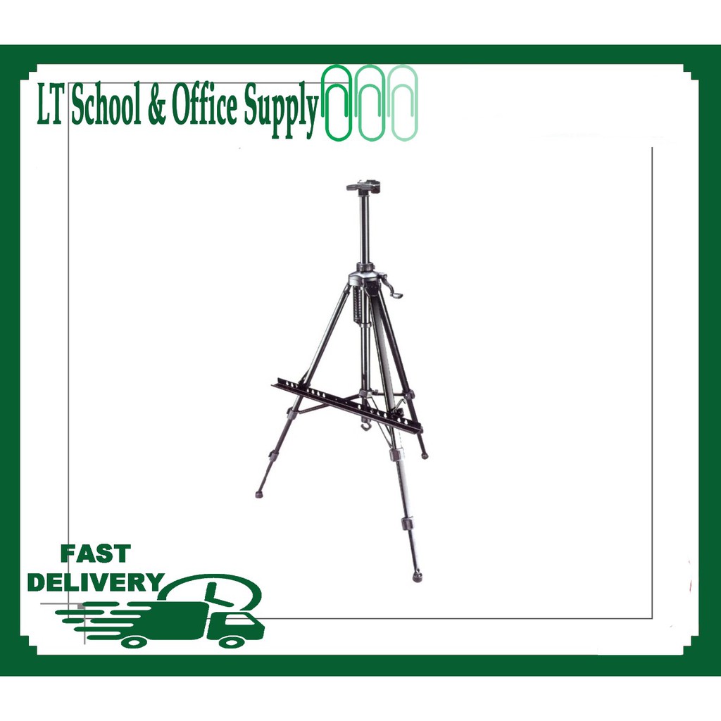 50-145cm Folding Metal Black Tripod Easel Stand Artist Painting and ...