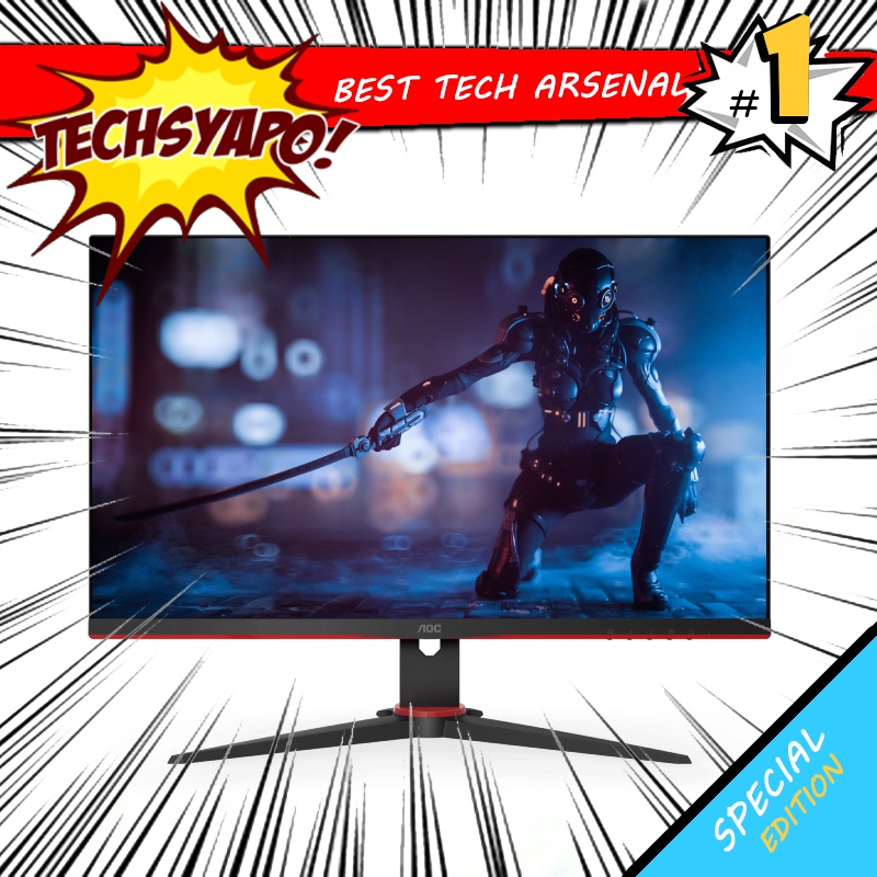 AOC 24G2SE 24" VA 165hz 1080p 1ms ADAPT SYNC VGA/HDMI/DP VESA | Shopee ...
