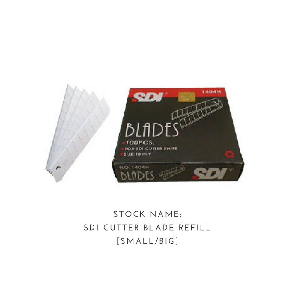 SDI Cutter Blade Refill [ SOLD PER TUBE ] | Shopee Philippines