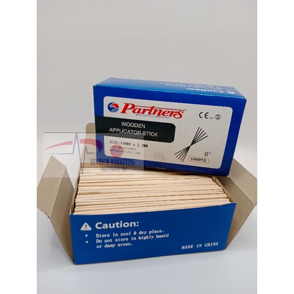 Partners Wooden Applicator stick 6"(1,000's) | Shopee Philippines