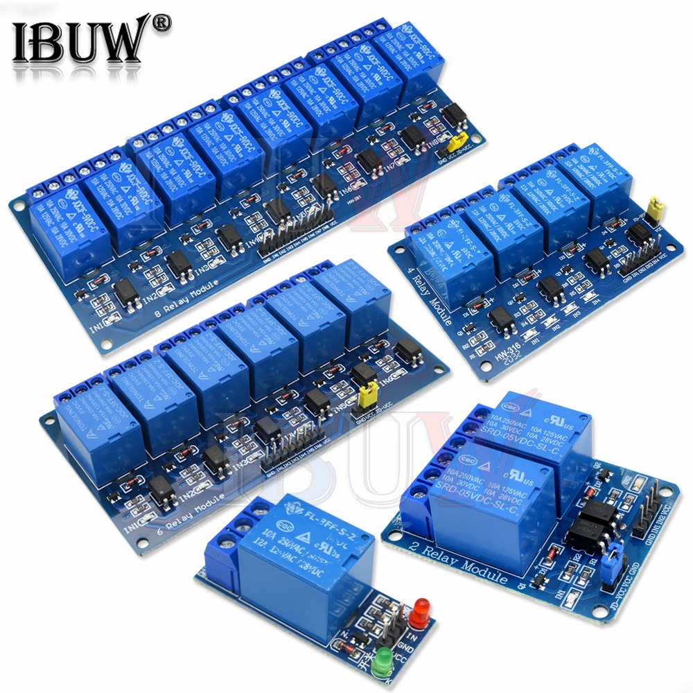 5v 1 2 4 6 8 channel relay Module with optocoupler Relay Output 1 2 4 6 ...