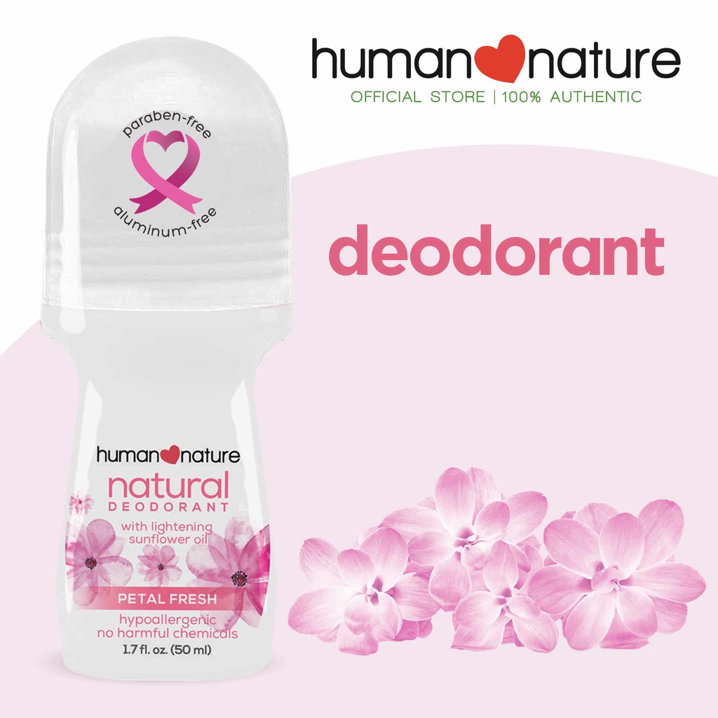 Human Nature Natural Deodorant Roll-On 50ml | Shopee Philippines