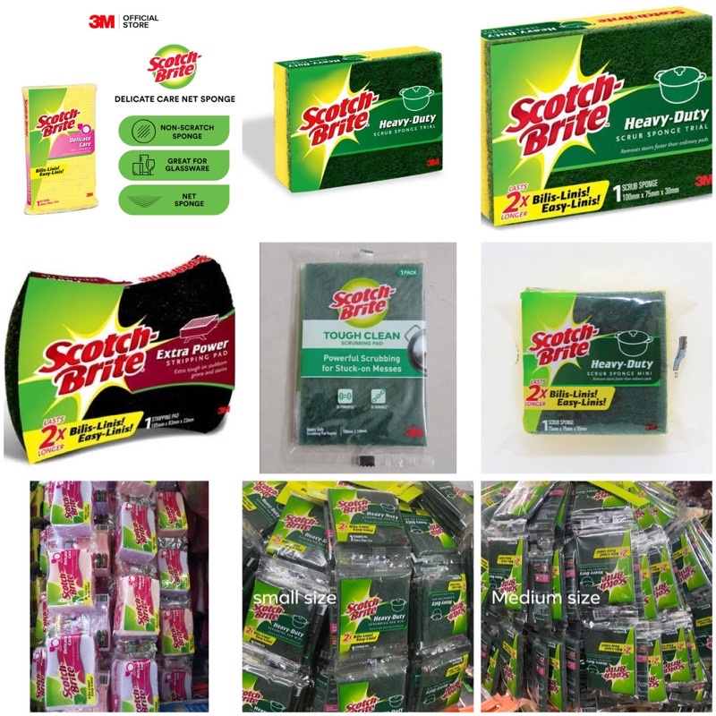 ORIGINAL 3M SCOTCH BRITE , SCRUB SPONGE , SRUB SPONGE TRIAL , NET ...