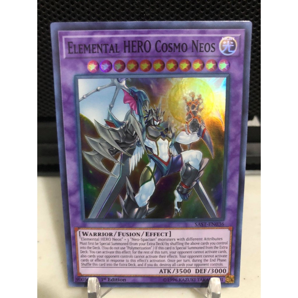 Elemental Hero Cosmo Neos Sast En036 Super Rare 1st Editionunli Shopee Philippines