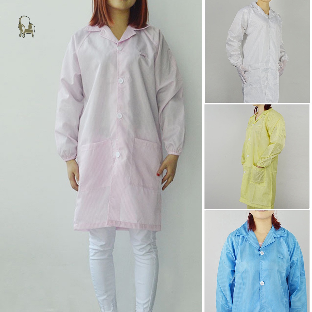 NU Anti-static Smock Cleanroom Suit Overalls Dust-proof Lab Coat ...