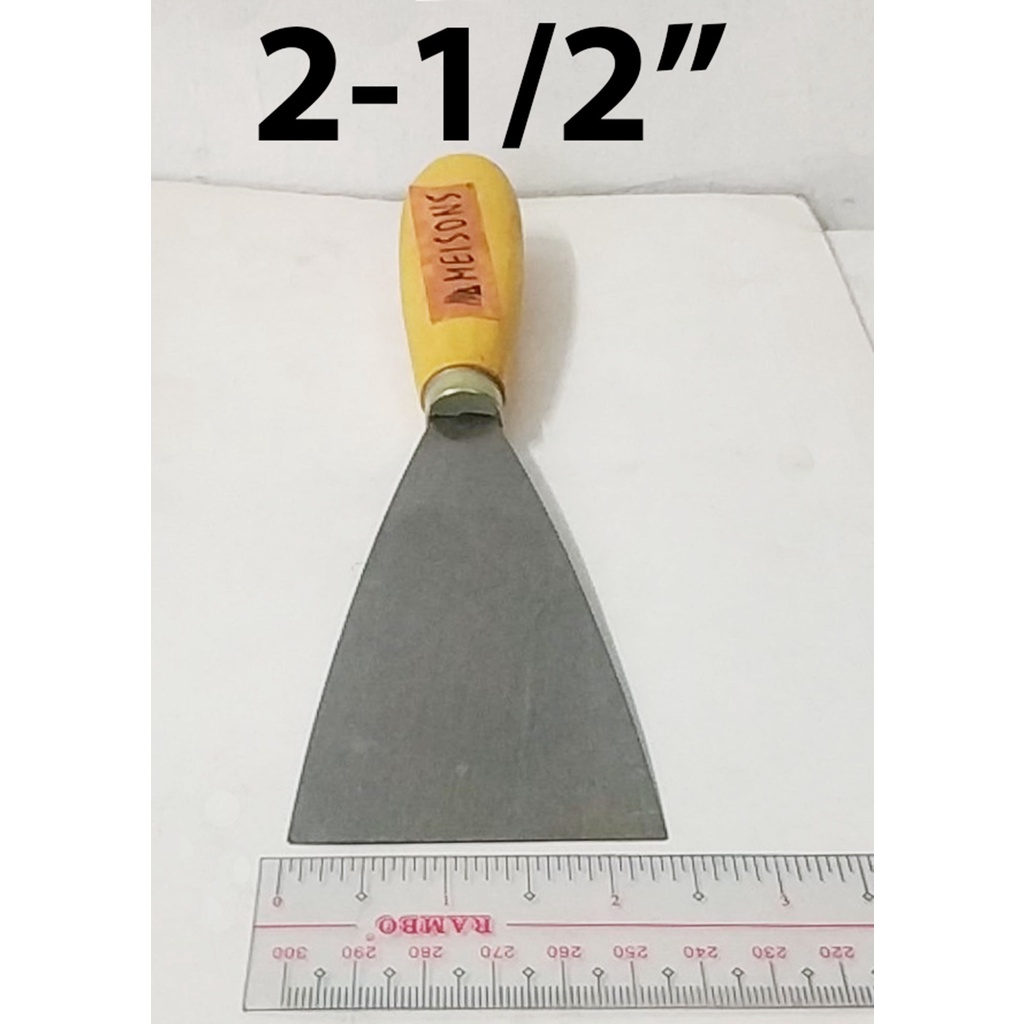 METAL SCRAPPER 2-1/2" PUTTY KNIFE WITH WOODEN HANDLE ...