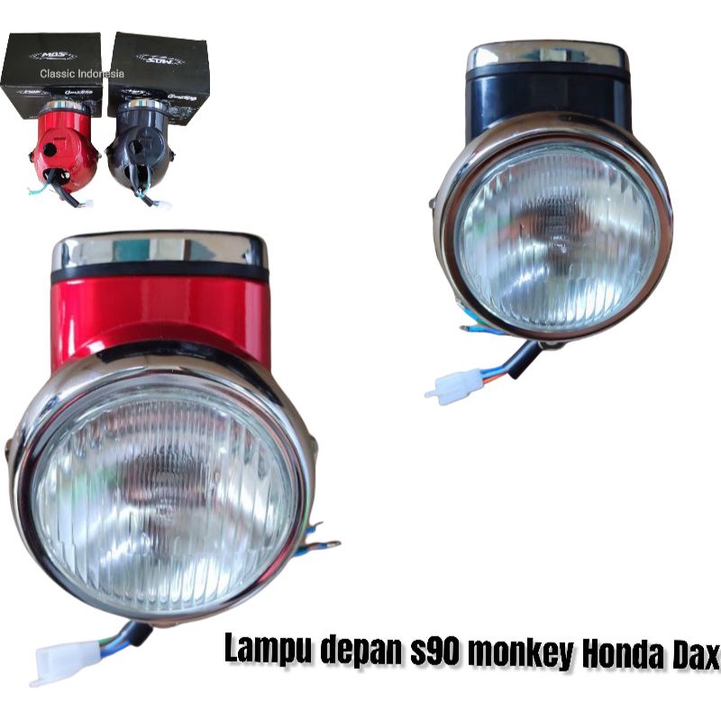 Headlights s90 monkey Honda Dax CB 100 125 Headlamp Minions | Shopee ...
