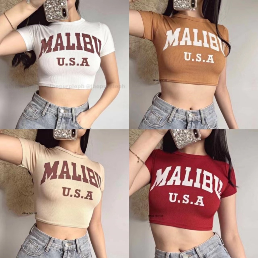 COD Inspired MALIBU Crop top statement for women | Shopee Philippines