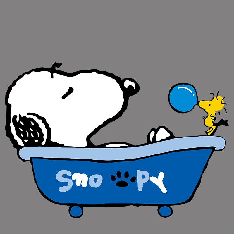 Washable Anime Snoopy Iron Patch Heat Transfer Stickers on Cute Clothes ...