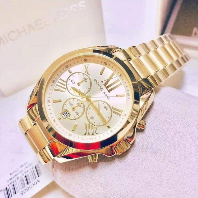 Michael Kors Bradshaw Chronograph Gold-Tone MK5605 Unisex Watch | Shopee Philippines